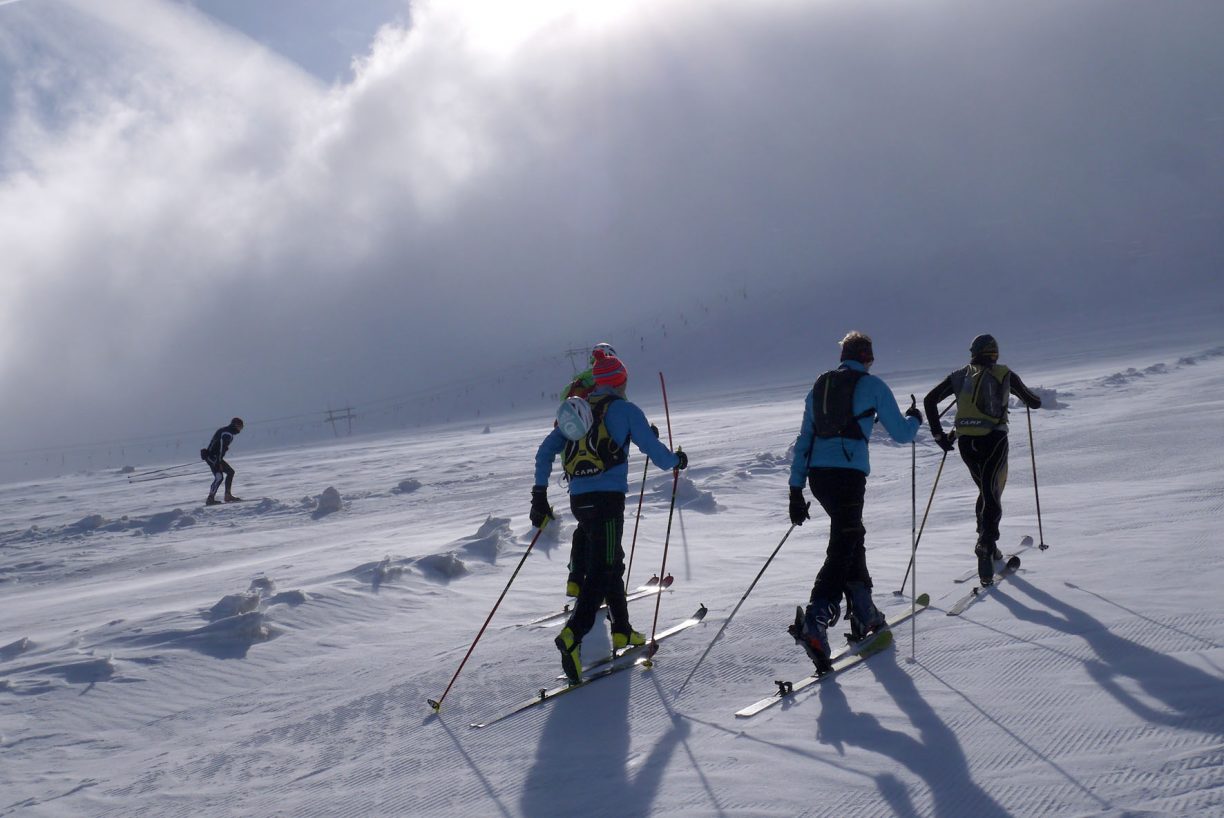Trainingslager der Kaderathleten Skibergsteigen am Stilfser Joch (ITA ...
